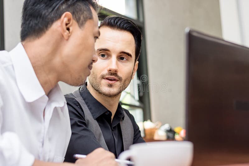 Business Man Talking about Work Stock Image - Image of idea, executive ...