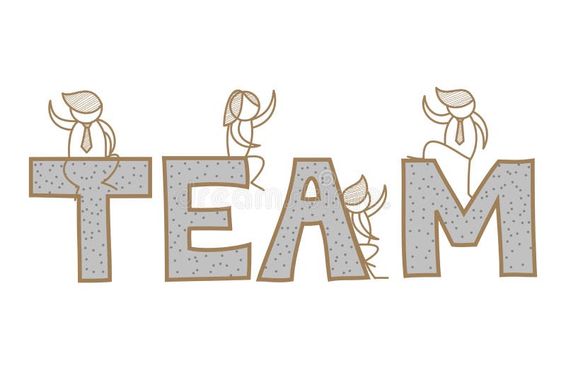 Team work stock vector. Illustration of hand, business - 33495730