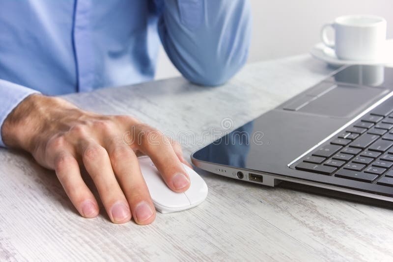 Business Men Working on Modern Computer Stock Photo - Image of ...