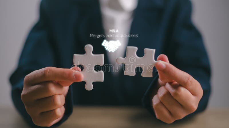 Business Mergers and Acquisitions Concept. Share Acquisition, Asset ...