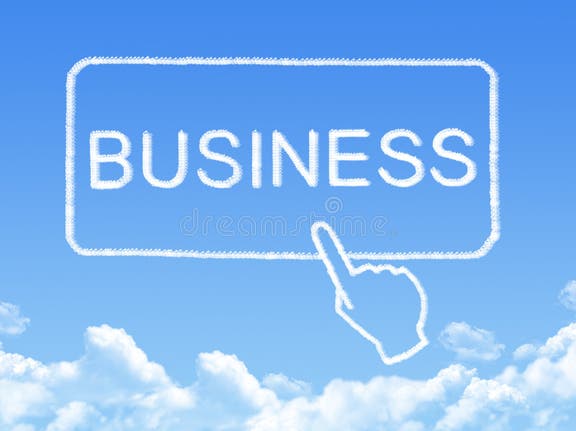 Business Message Cloud Shape Stock Illustration - Illustration of blow ...