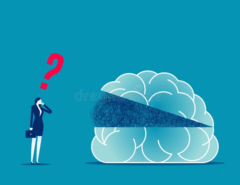 Business Messy and Confusion, Business Uncertainty Vector Flat Style ...