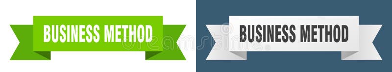 Business Method Ribbon. Business Method Isolated Paper Sign. Banner ...