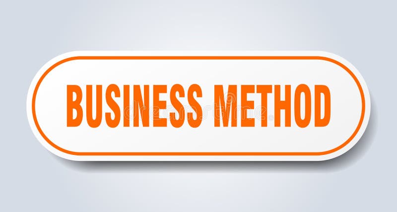 Business method sticker. stock vector. Illustration of orange - 197148174