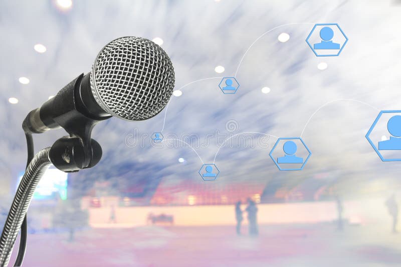 Business Microphone.Multimedia Make Money Stock Image - Image of ...