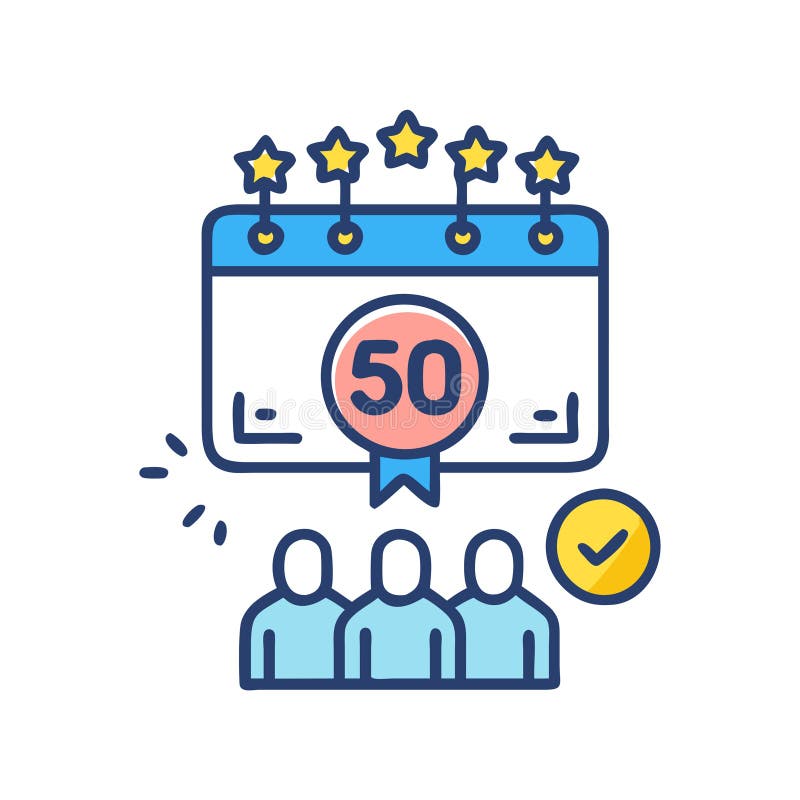 Business Milestone Celebration Icon Stock Vector - Illustration of ...