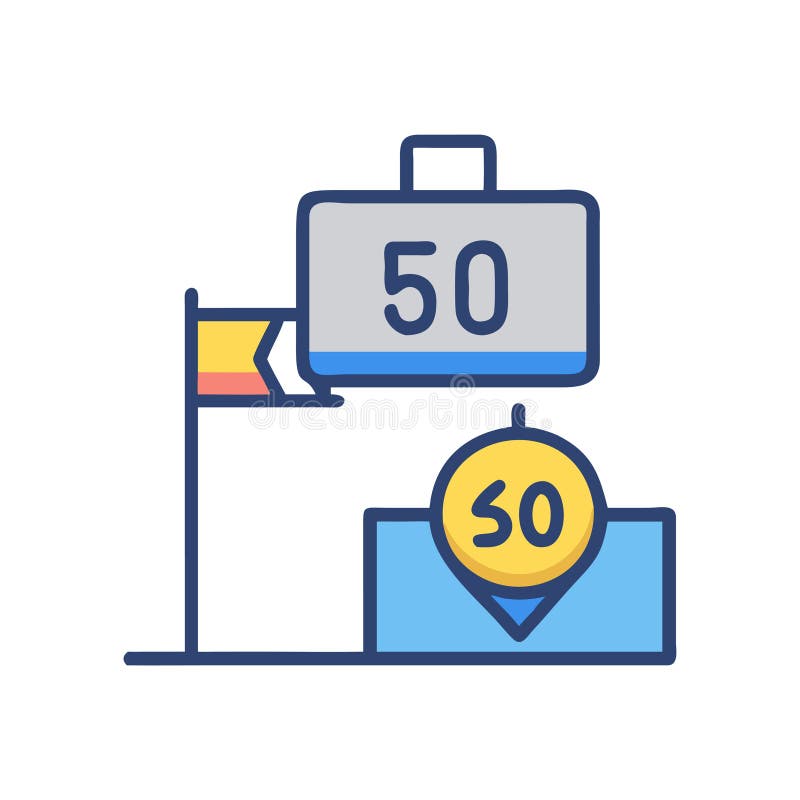 Business Milestone Icon stock vector. Illustration of leadership ...