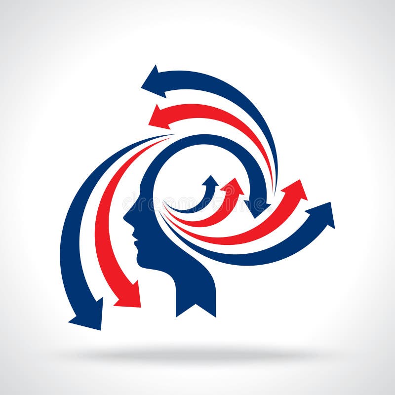 Business Mind Concept with Icon Set with Big Word or Text on Center ...