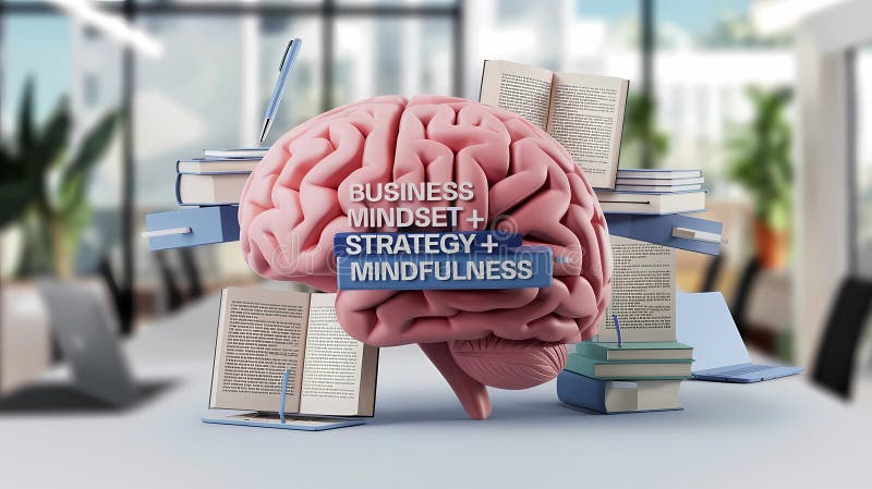 Business Mindset, Strategy and Mindfulness Stock Illustration ...