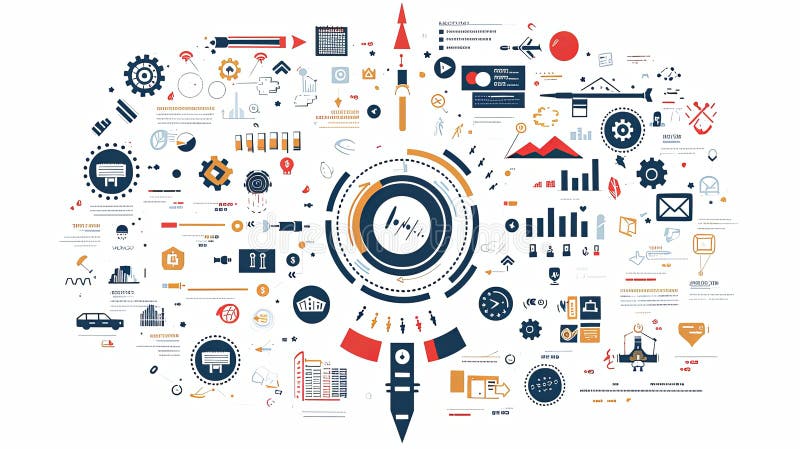 Business Mission Vision and Values Concept with Abstract Design ...