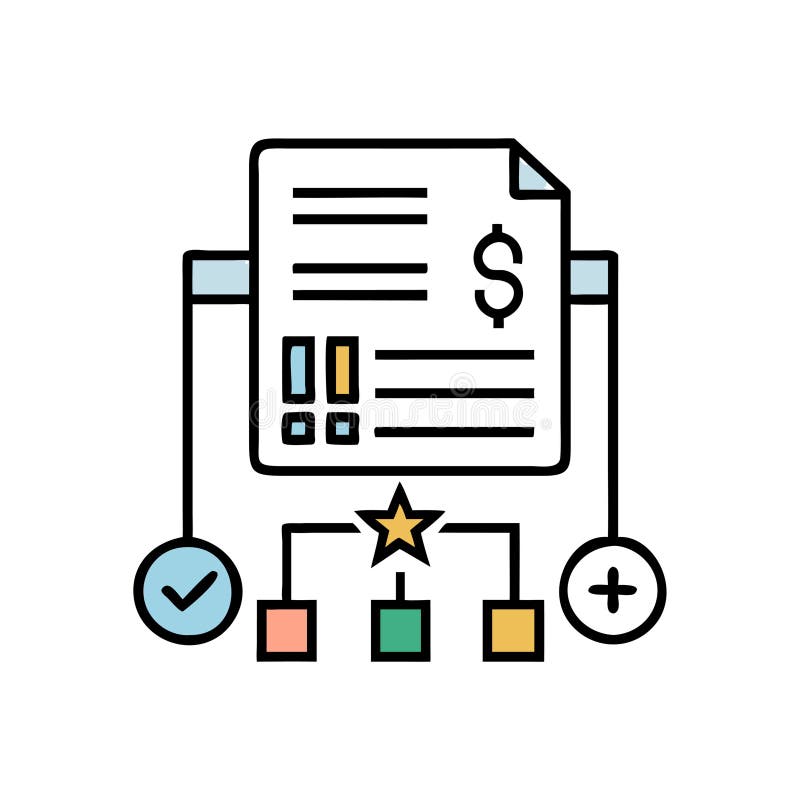 Business Model Assessment Icon Stock Vector - Illustration of visual ...