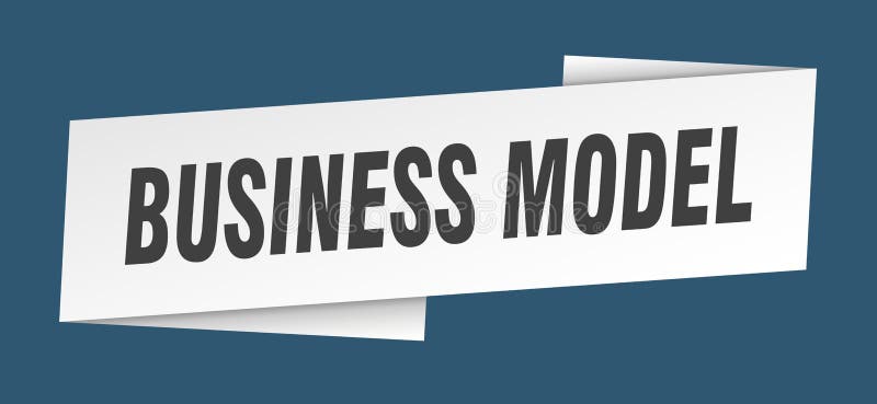 Business Model Banner Template. Business Model Ribbon Label Stock ...