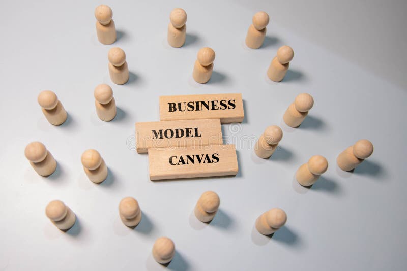 Business Model Canvas Concepts with Text on Light Box.process and ...