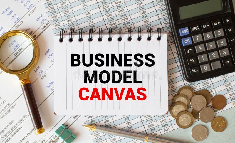 Business Model Canvas Concepts with Text on Light Box.process and ...