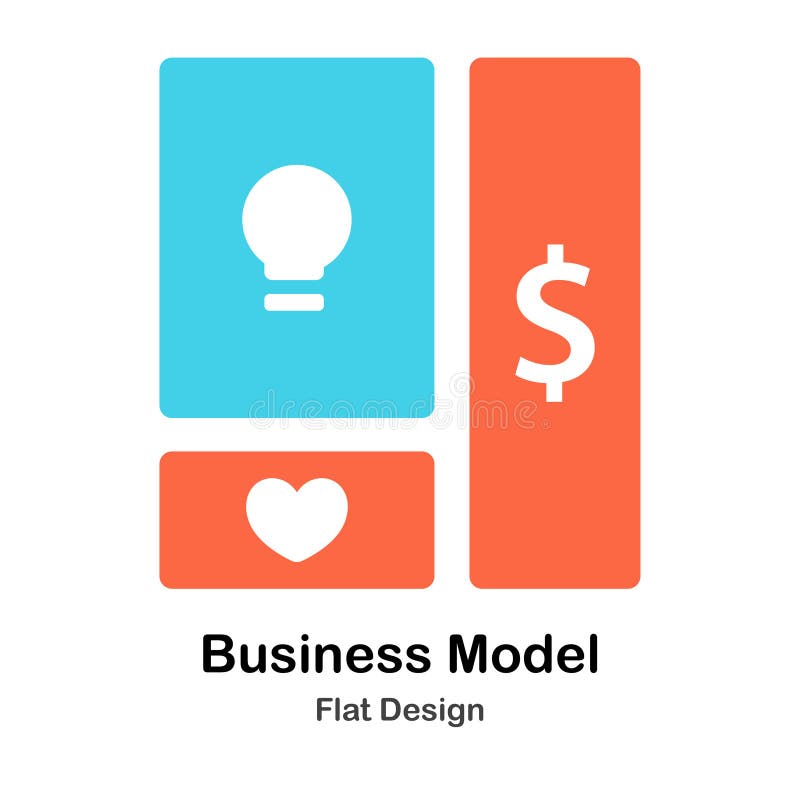 Business Model Flat Illustration Stock Vector - Illustration of idea ...