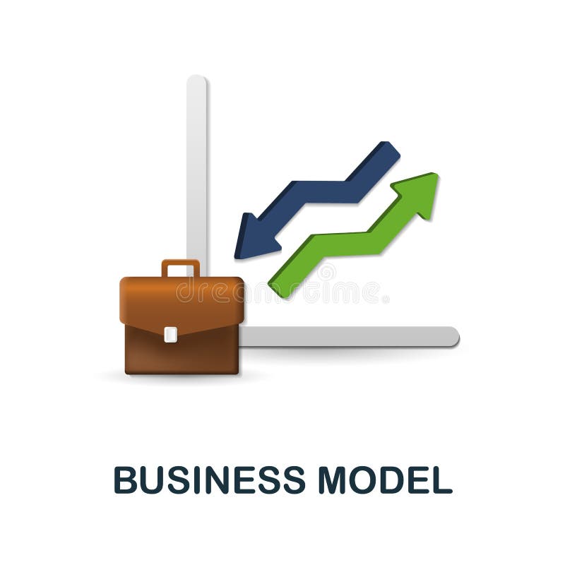 Business Model Icon. 3d Illustration from Business Plan Collection ...