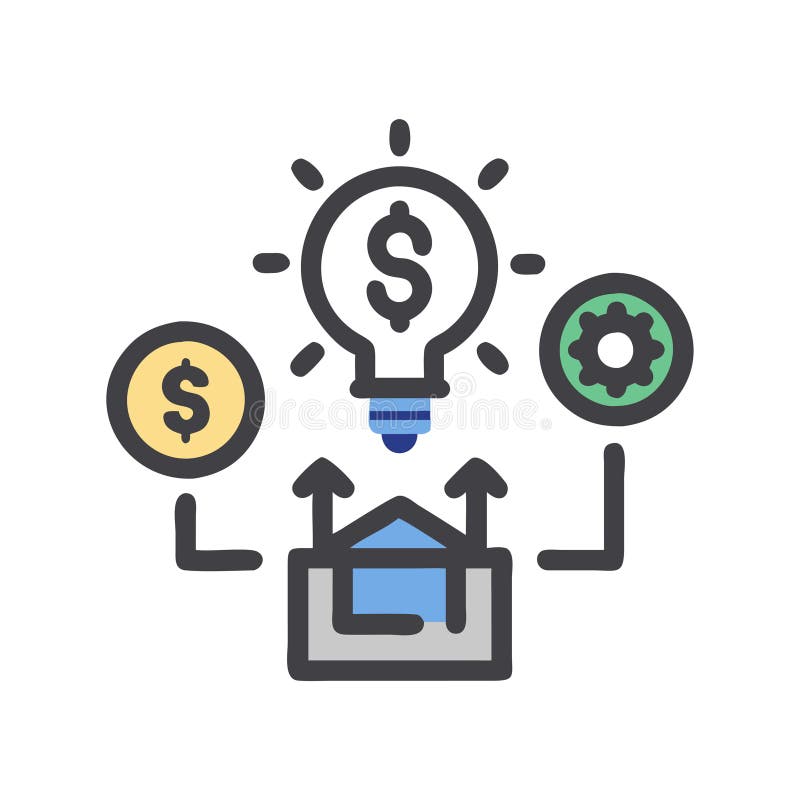 Business Model Innovation Icon Stock Vector - Illustration of genius ...
