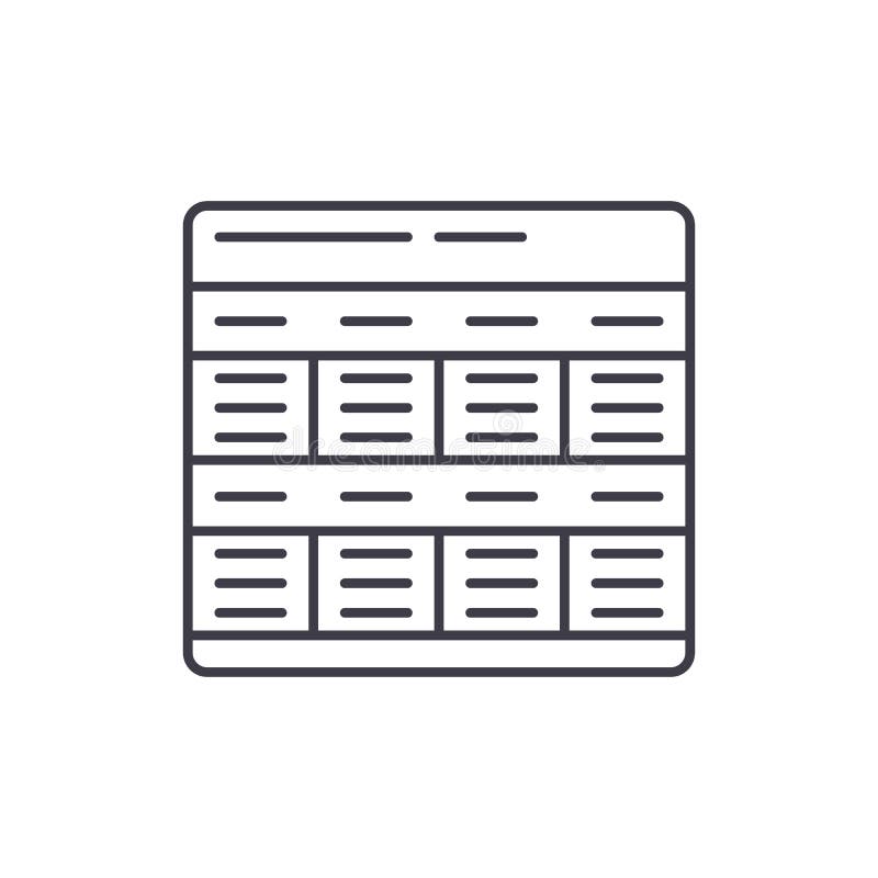 Business Model Pivot Line Icon Concept. Business Model Pivot Flat ...