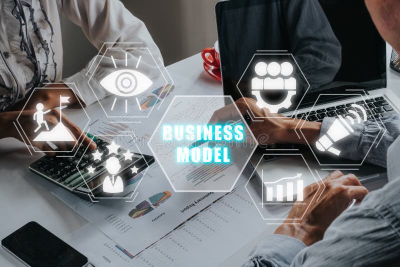 Business Model and Planning Project Concepts, Two Business Colleagues ...