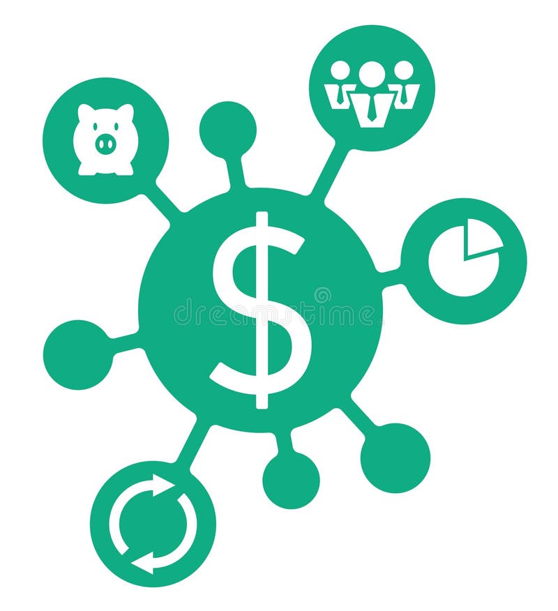 Business Model Scheme with Making Money Process Stock Vector ...