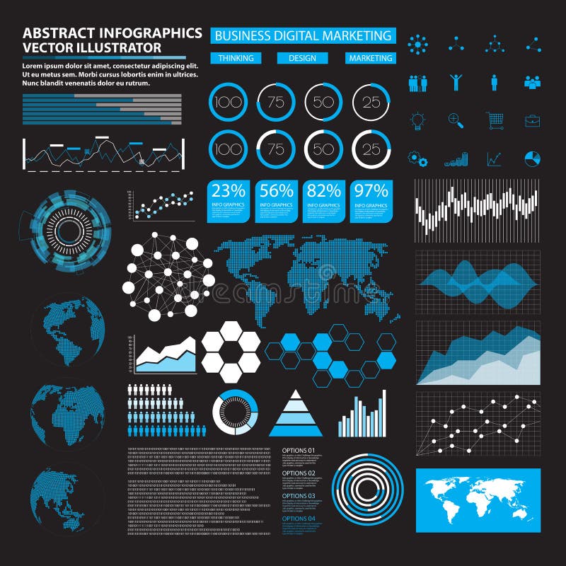 Business Model Set of Infographics Elements.vector Stock Vector ...