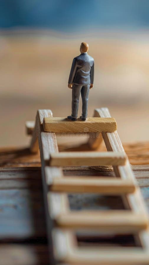 Business Model with Steps and Ladder. Stock Illustration - Illustration ...