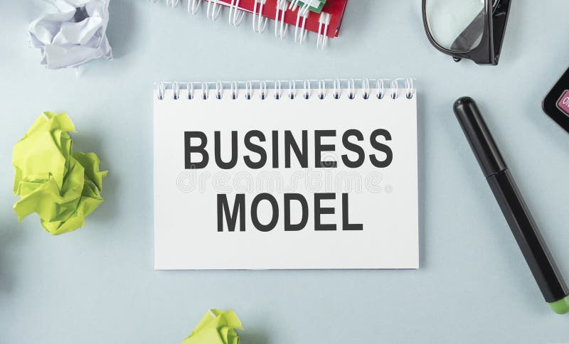 Business Model Text Written on a Notebook Stock Photo - Image of ...