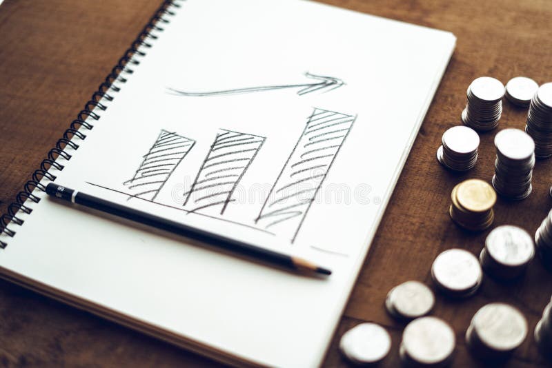 Business Money Growth Working on Project about Business Growth Stock ...