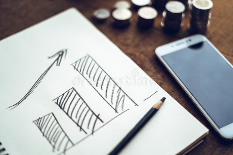 Business Money Growth Working on Project about Business Growth Stock ...