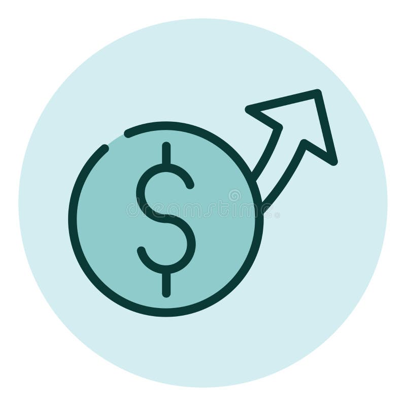 Money business, icon stock vector. Illustration of satiric - 260369766