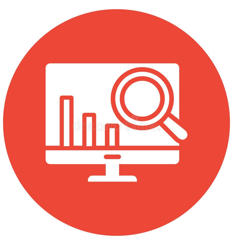 Business Monitoring Isolated Vector Icon Which Can Easily Modify or ...