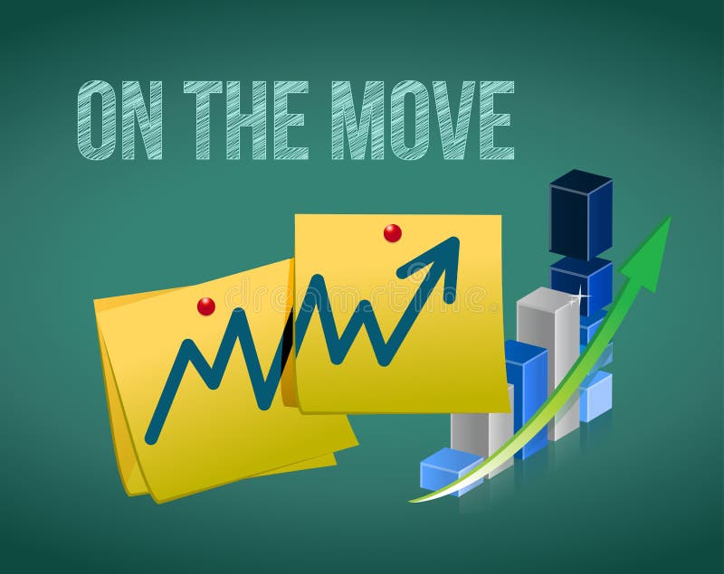 Business on the move stock illustration. Illustration of suitcase ...