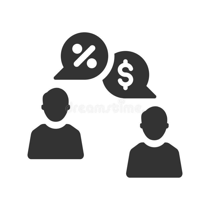 Business Negotiation Icon stock vector. Illustration of symbol - 319459222