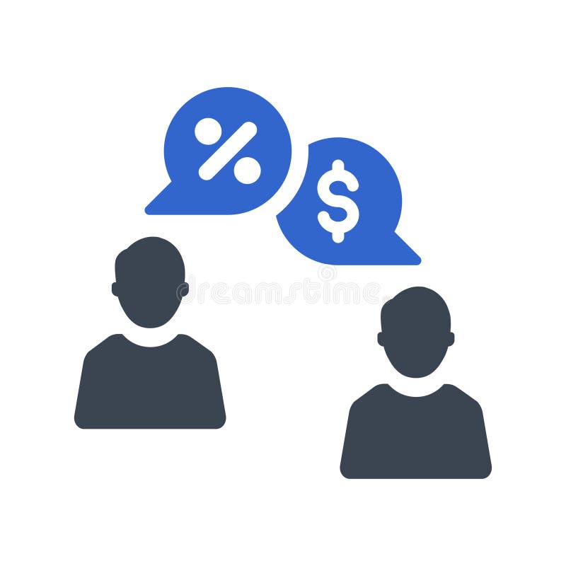 Business Negotiation Icon stock vector. Illustration of symbol - 319459326
