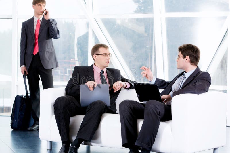 Business negotiations stock photo. Image of discussing - 3903448