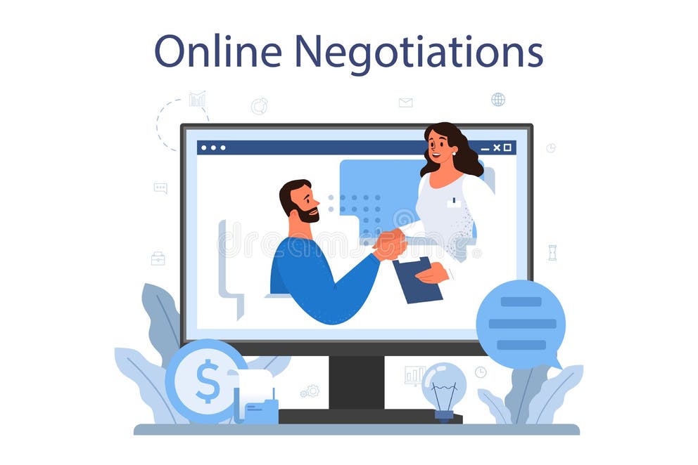 Business Negotiations Online Service or Platform. Business Planning ...