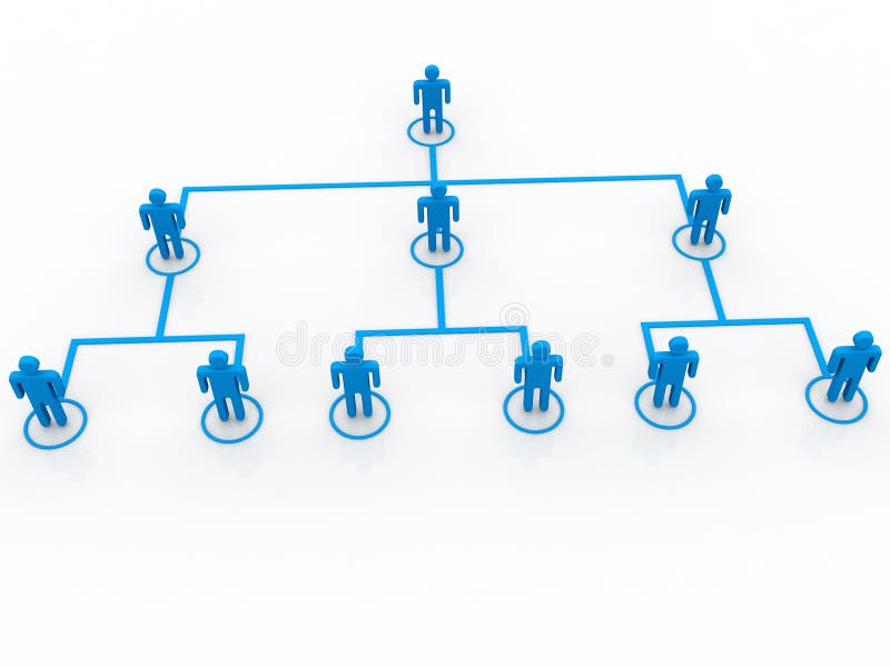 Human matrix MLM chain stock illustration. Illustration of issues ...