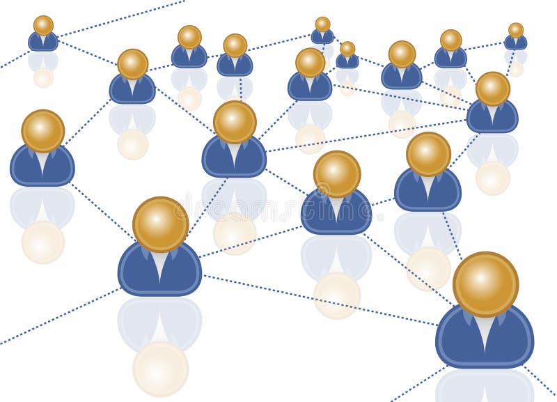 Business network stock illustration. Illustration of people - 28968207