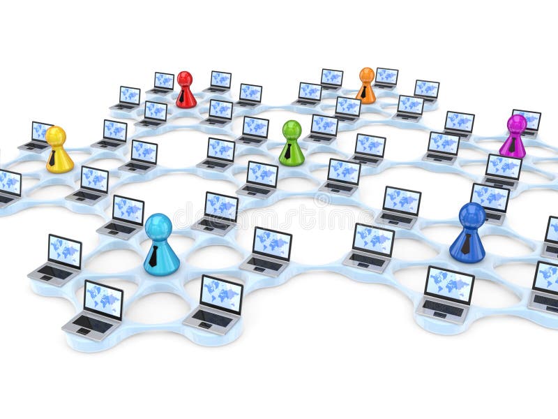 Network. stock illustration. Illustration of networking - 27463175