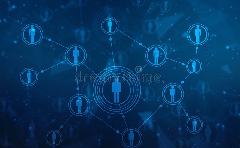 Business Network Concept Background, Social Networks and Interaction ...