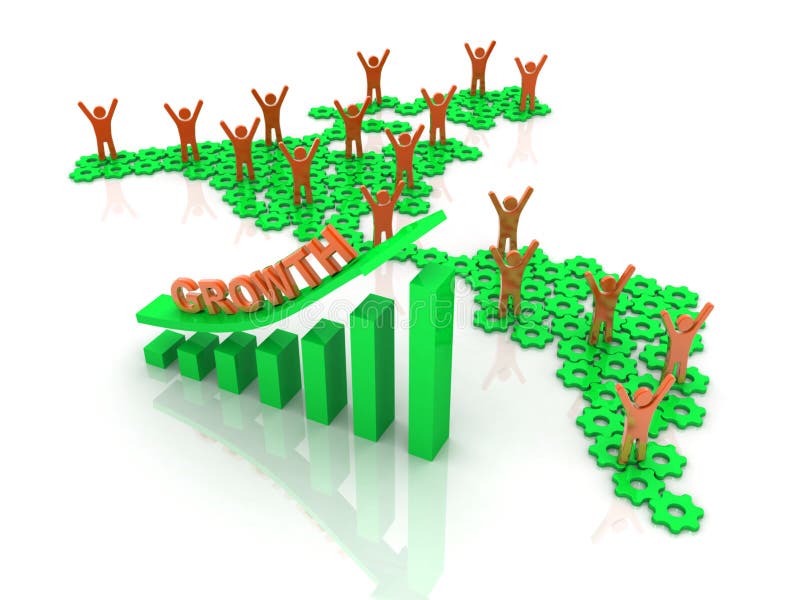 Business Network Concept with Graph Stock Photo - Image of network ...