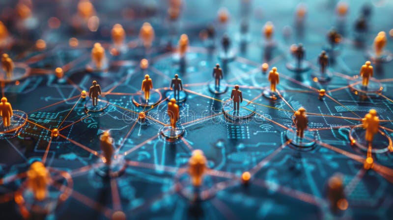 Business Network Concept. Management Strategy Stock Image - Image of ...