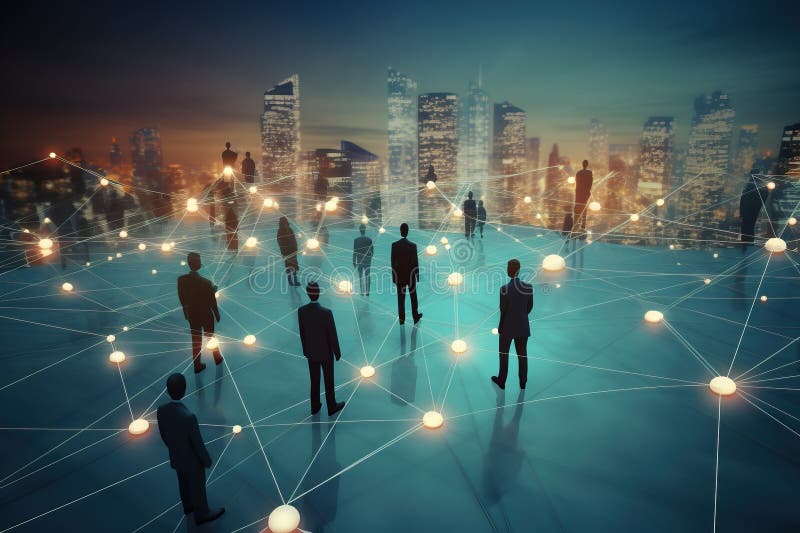 Business Network Concept. Management Strategy. Human Resources ...