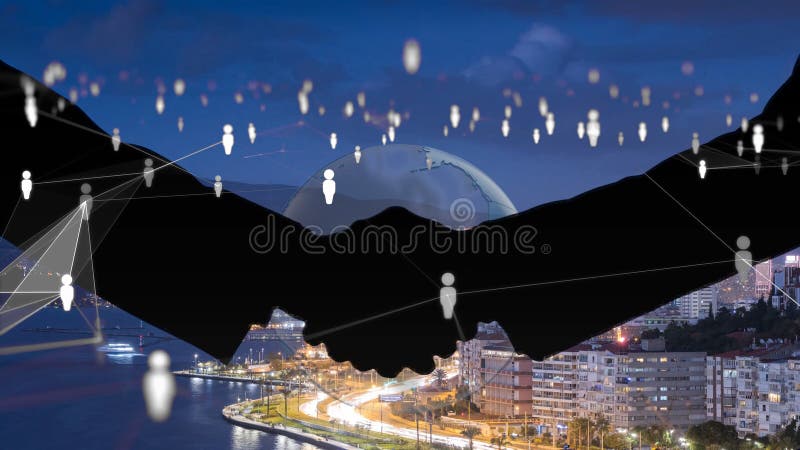 Business Network Concept. Teamwork. Partner Ship. Shaking Hands Stock ...