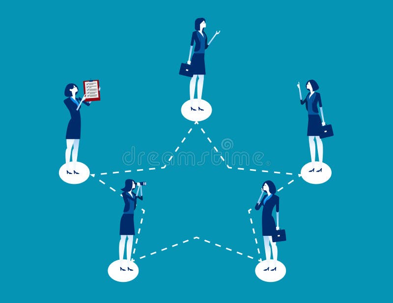 Business and Network. Concept Business Vector, Technology, Star ...