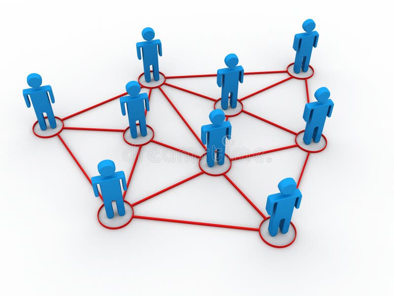 Business network concept stock illustration. Illustration of group ...