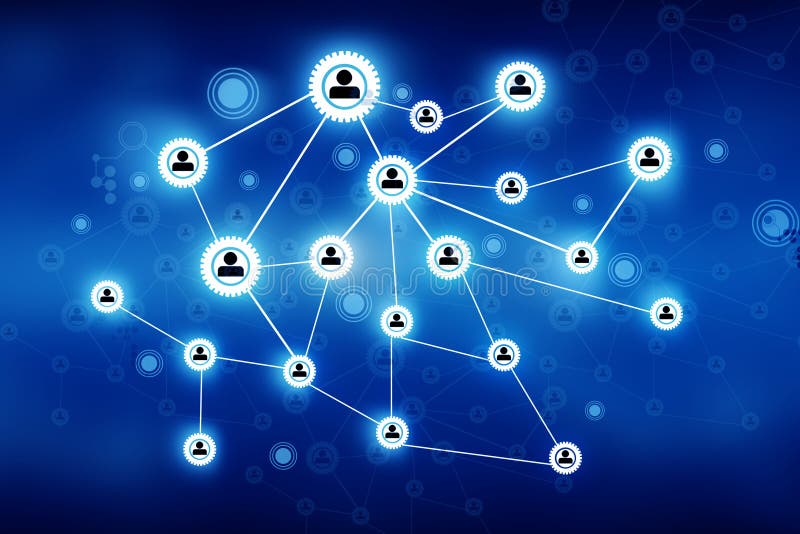 Business network stock illustration. Illustration of concept - 50693309