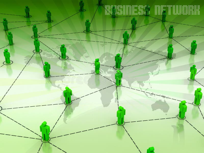 Business Network stock illustration. Illustration of organization ...