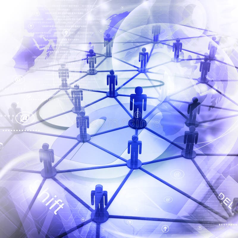 Business network stock illustration. Illustration of abstract - 51355835