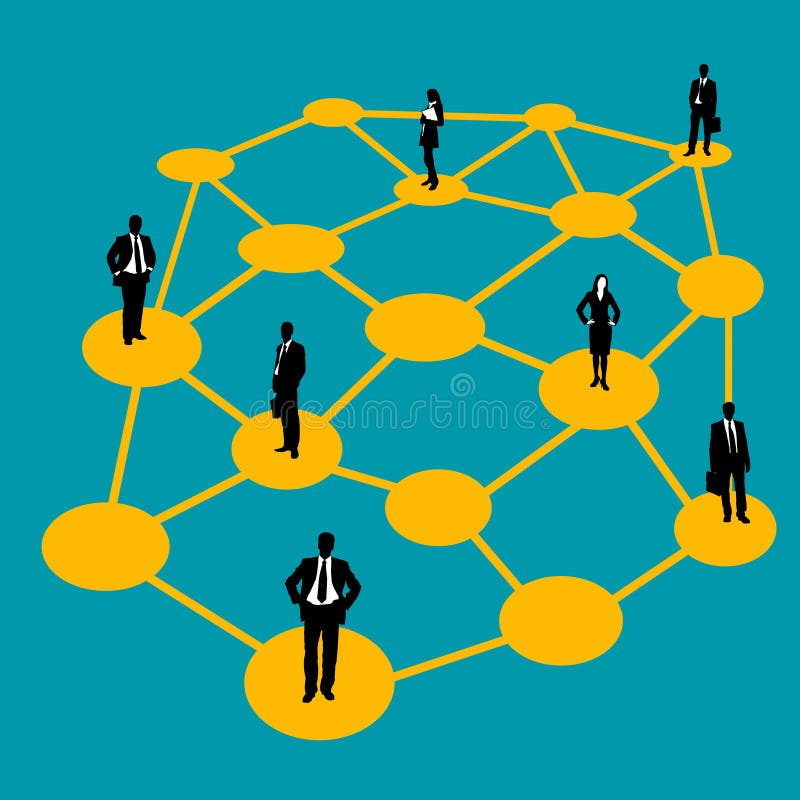 Business network stock illustration. Illustration of group - 49090916